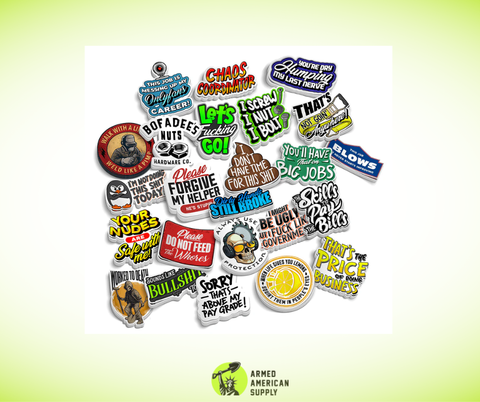 Best Funny Construction Hard Hat Stickers For The Job Site – Armed ...