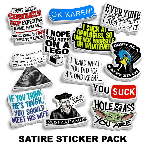 Satire Sticker Pack – Armed American Supply